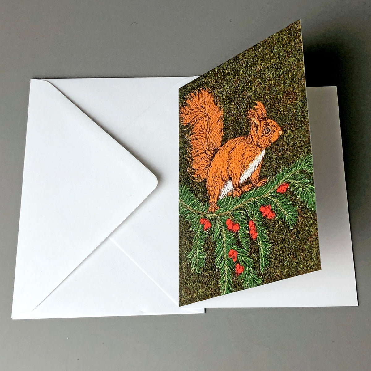 Squirrel greetings card – The Canny Squirrel